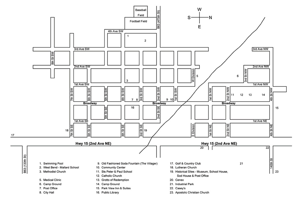 West Bend Map West Bend IA A Rock Solid Community West Bend Map West Bend IA A Rock Solid Community